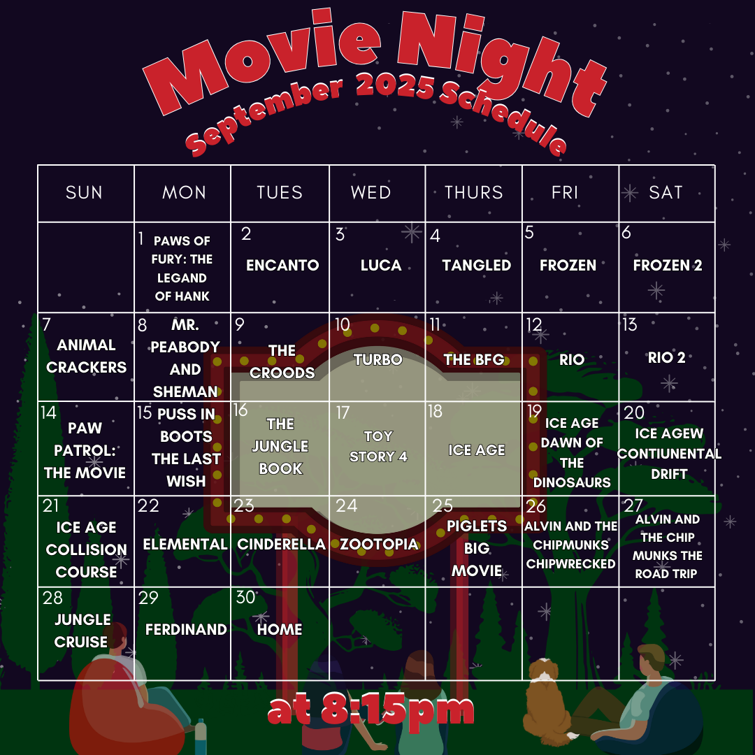 Outdoor Movie Theater - Seneca Lake Resorts